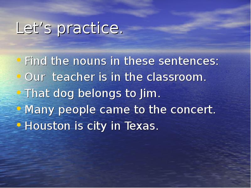 Nouns