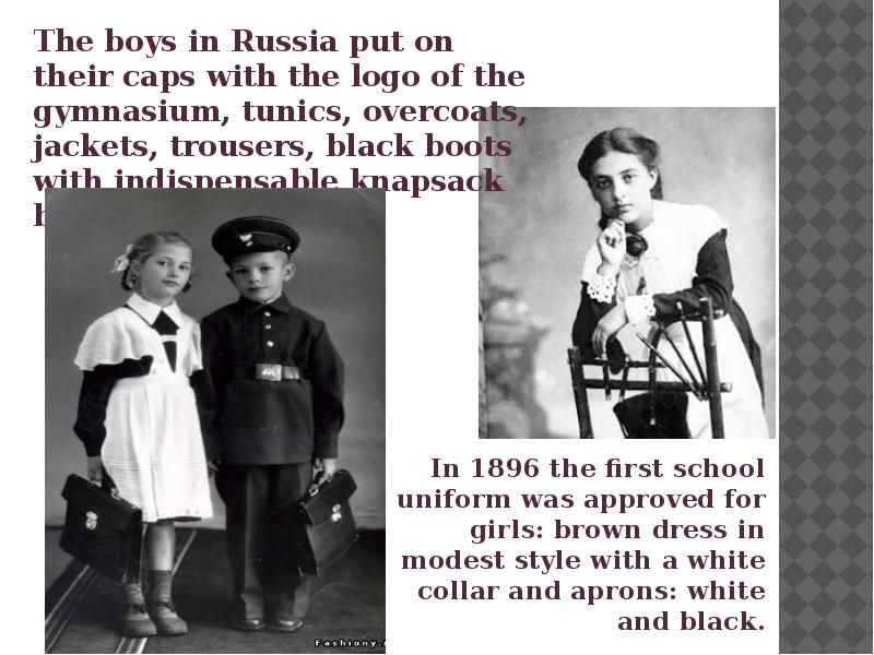 Fashion and school uniform