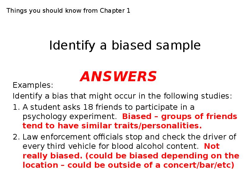 Distinguish between a population and a sample