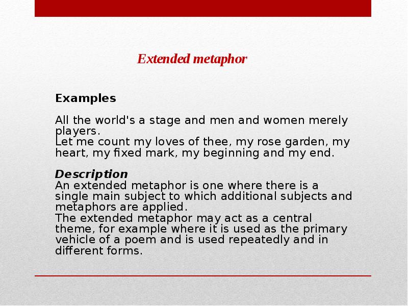 Metaphors. History of metaphors