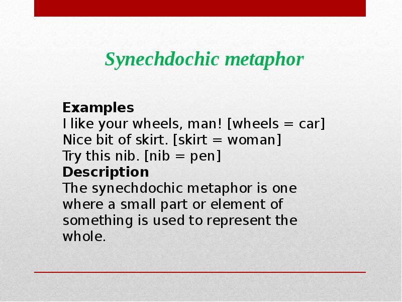 Metaphors. History of metaphors