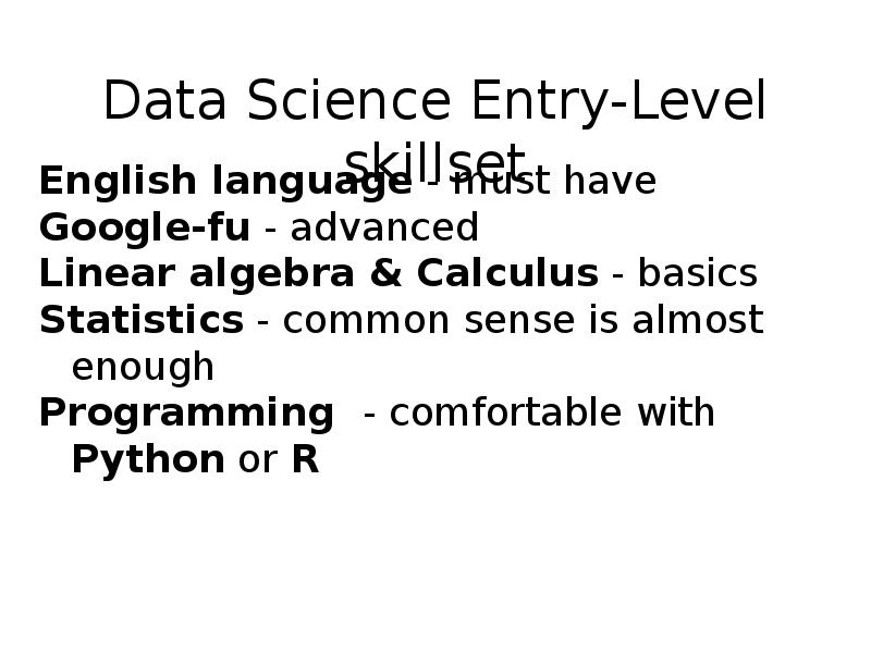 Introduction to Data Science