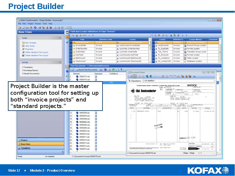Kofax Transformation Modules 5. Module 2 – Product Overview
