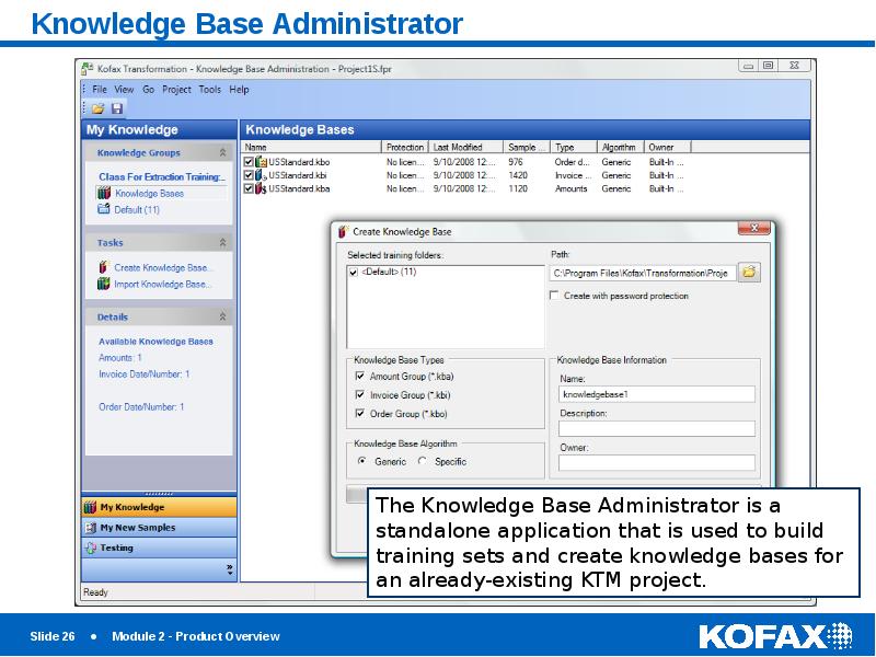 Kofax Transformation Modules 5. Module 2 – Product Overview