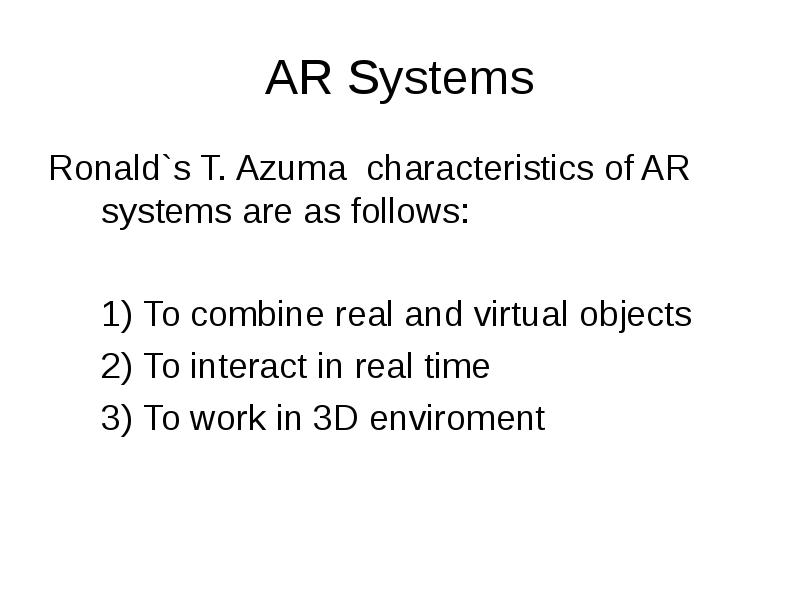 Applied Augmented Reality in Educational Purposes