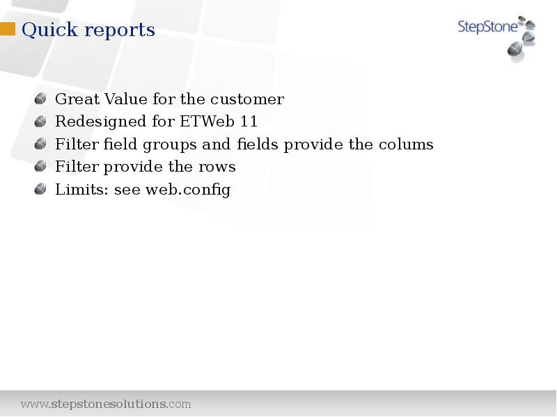 Introduction to ETWeb