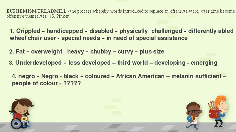 Euphemisms in contemporary British culture