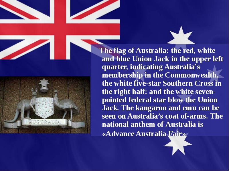 The Land Down Under. Australia