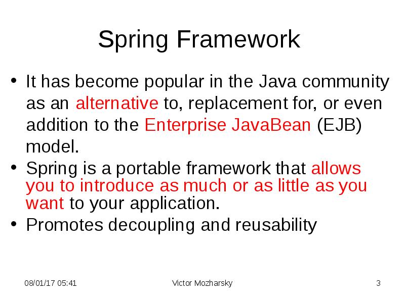 2. Java Spring Core 1. Overview