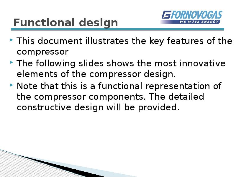 Compressor functional design preview