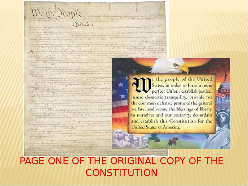 American constitution. Constitution of the USA and its historical ...