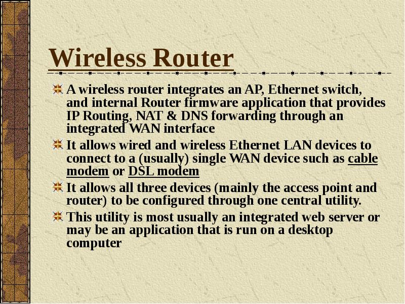 WiFi fundamentals
