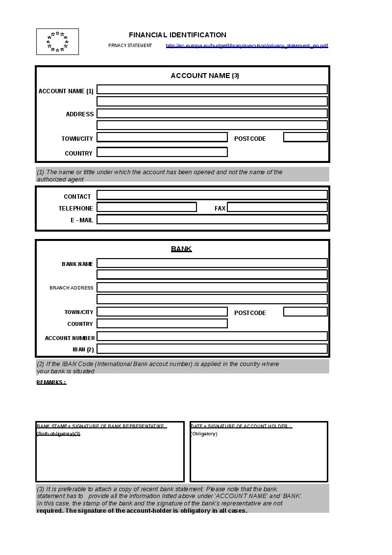 Financial identification