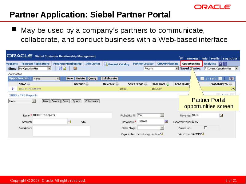 Module 1: Introducing Siebel Applications