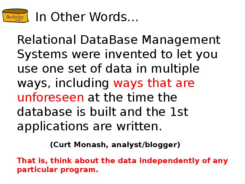 CS186 - Introductionto Database Systems - презентация, доклад, проект