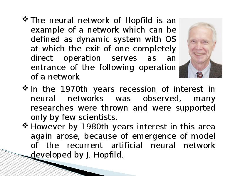 A binary Hopfield neural network