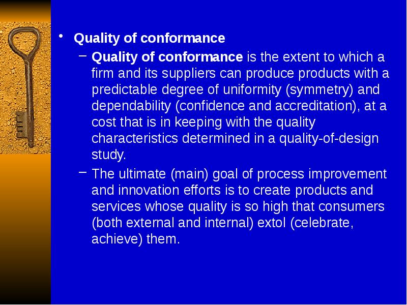 Fundamentals of quality. (Chapter 2)