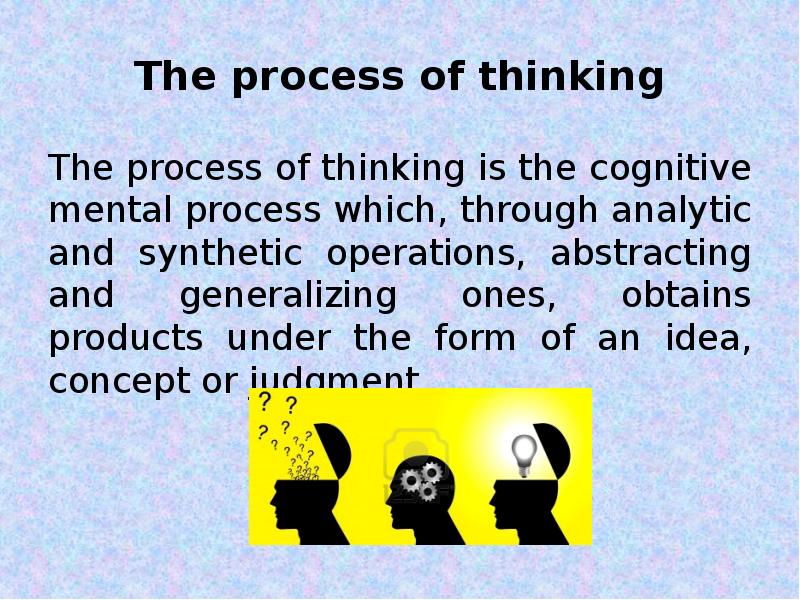 Cognitive psychic processes