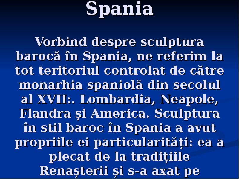 Stilul baroc în Spania