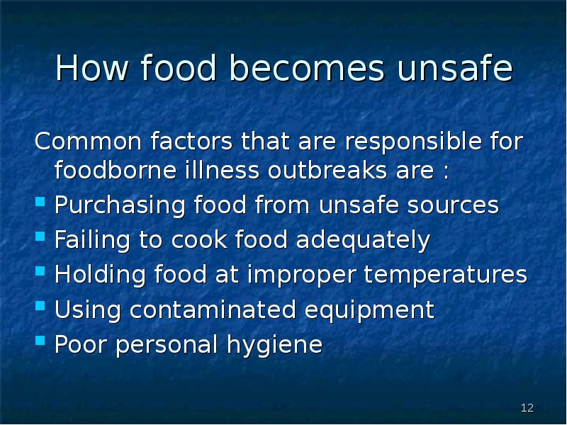 Food science hygiene. (Chapter 1)
