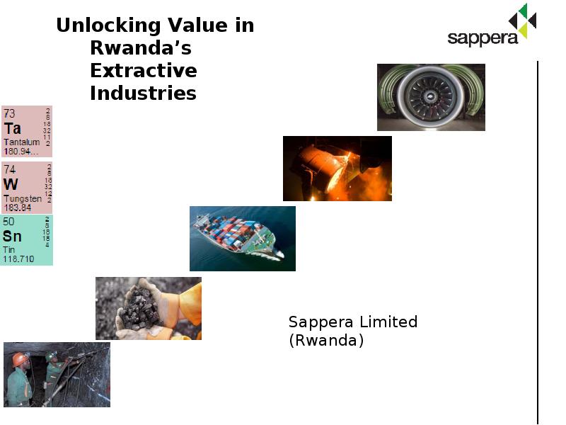 Unlocking Value in Rwanda’s Extractive Industries Sappera