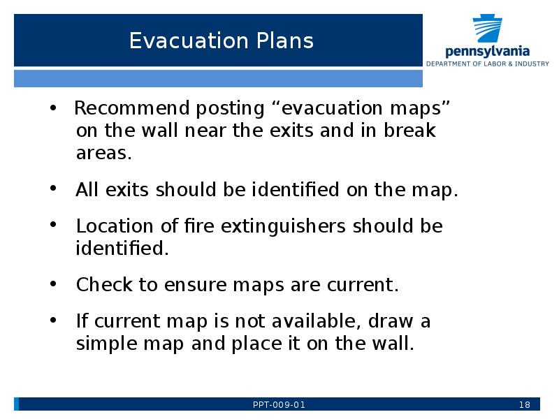 Emergency action plans