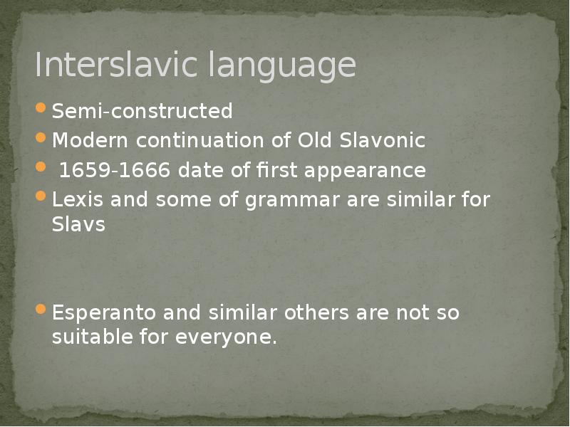 Artificial languages. Uses and benefits