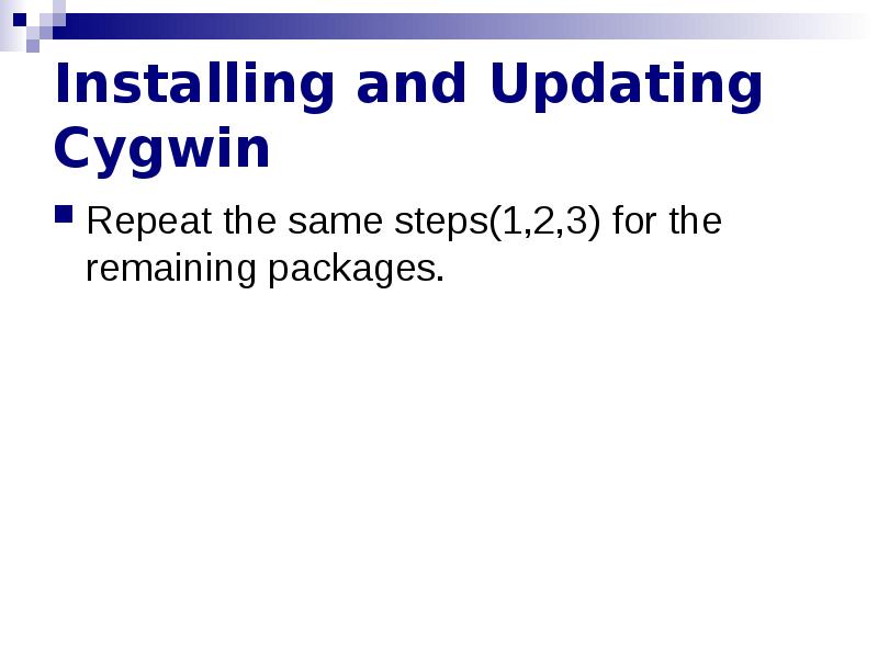 Cygwin. Tutorial 1