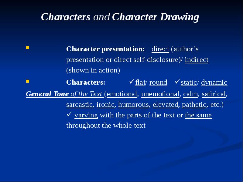 Notes – short story elements. Elements of a short story