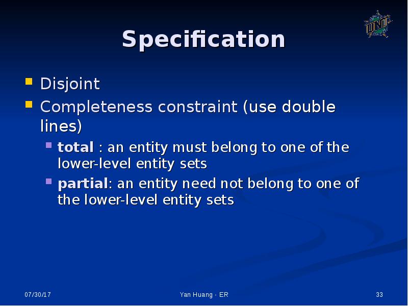 ER – entity relationship diagram major components of ER diagram ...