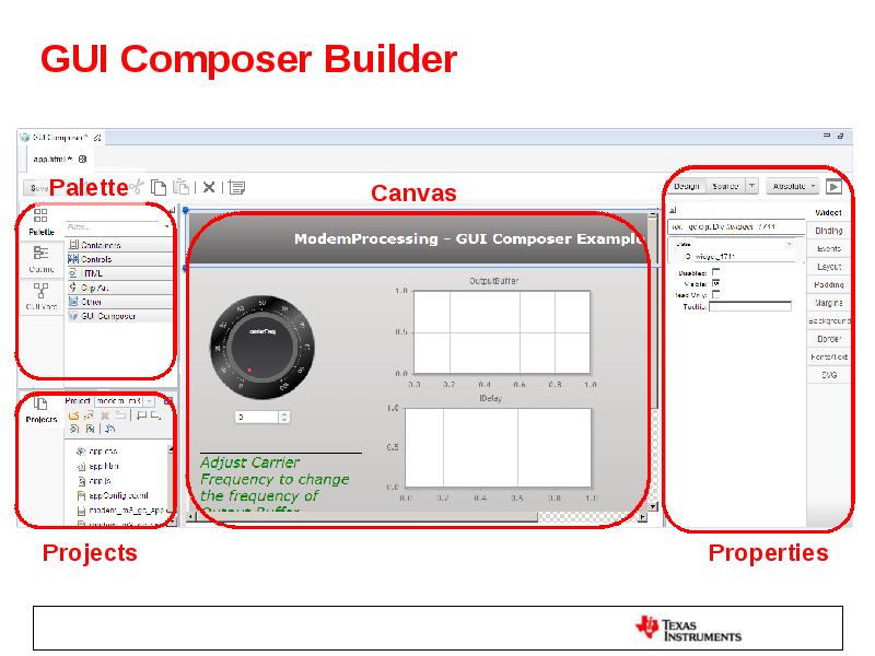 GUI composer. Embedded development tools