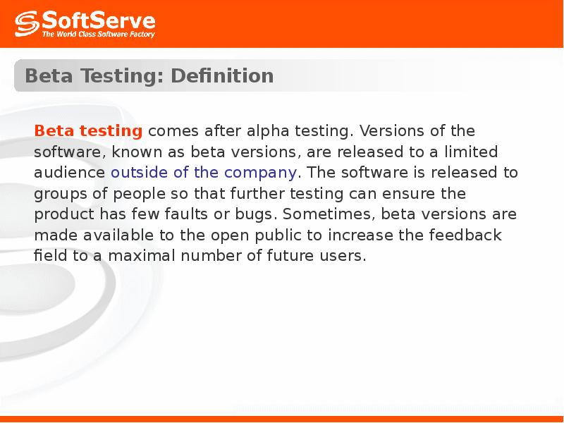 Testing. Testing types