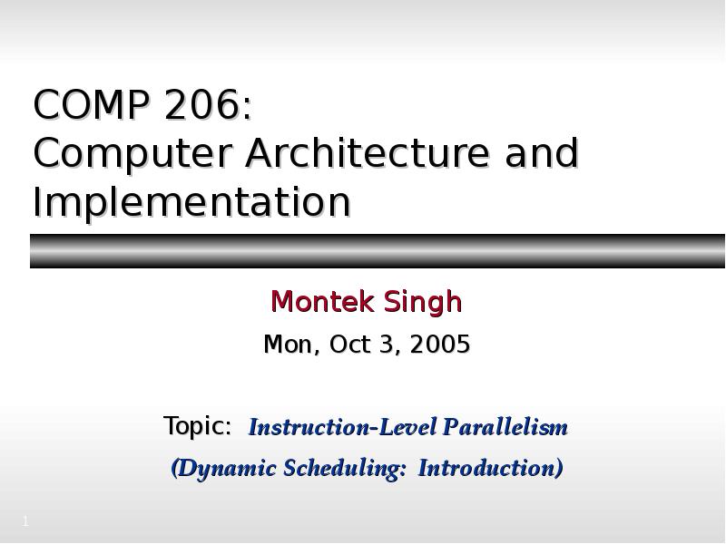 Computer Architecture and Implementation