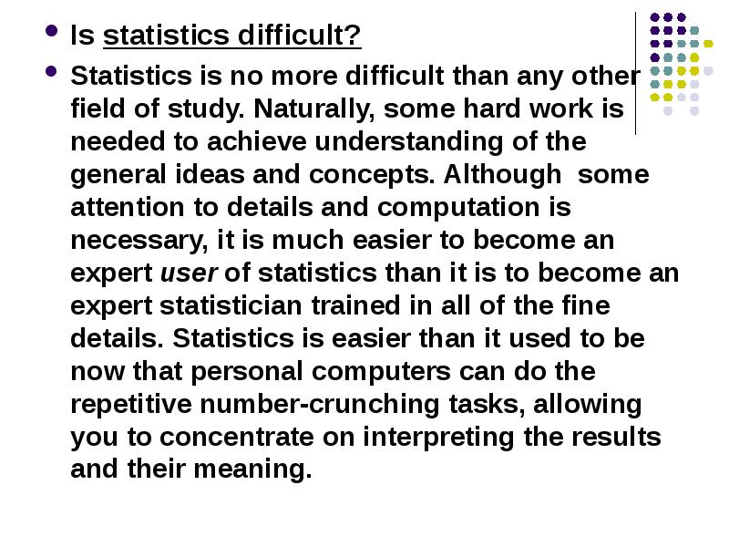 Business statistics