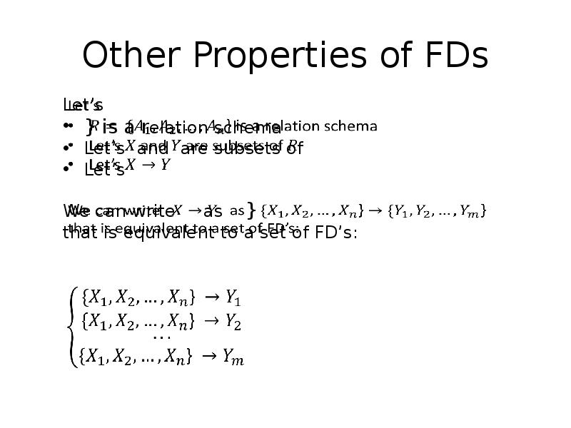 Analysis and Design of Data Systems. Functional Dependencies and Normalization Theory (Lecture 15)