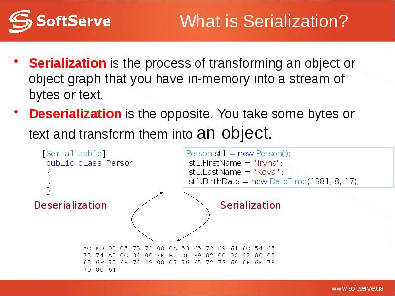 Introduction to serialization