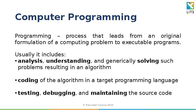 Computer Programming Essentials| Java | Java Technologies