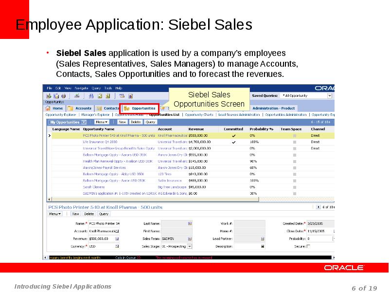 Introducing Siebel Applications