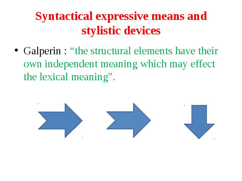 Lecture 4. Expressive means of the language