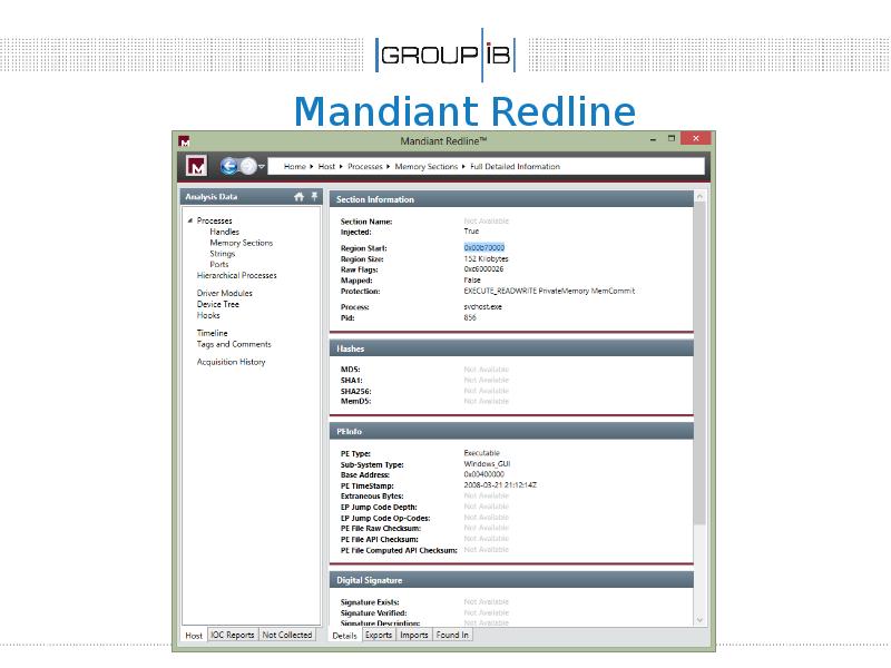 Исследование дампов оперативной памяти