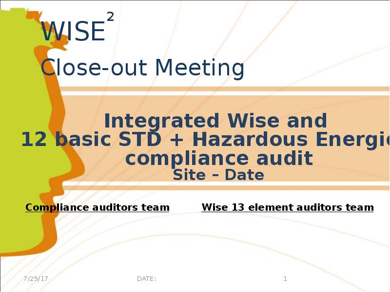 Closing meeting template