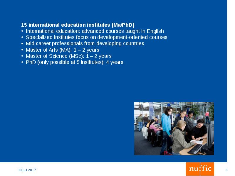 The Dutch higher education system