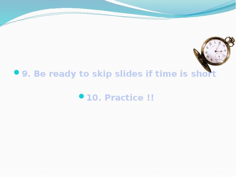 How to make a good presentation