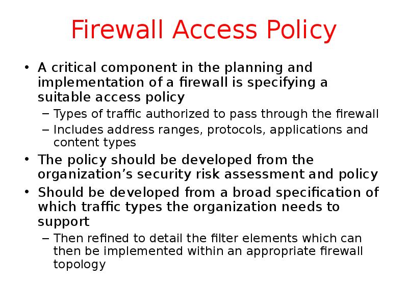 Computer Security: Principles and Practice. Firewalls and Intrusion ...