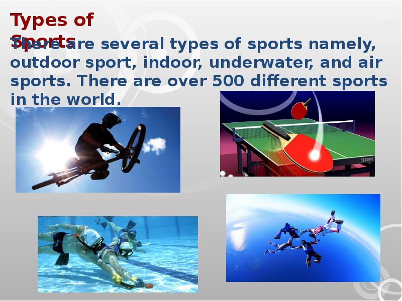 Competitive physical activity - sport