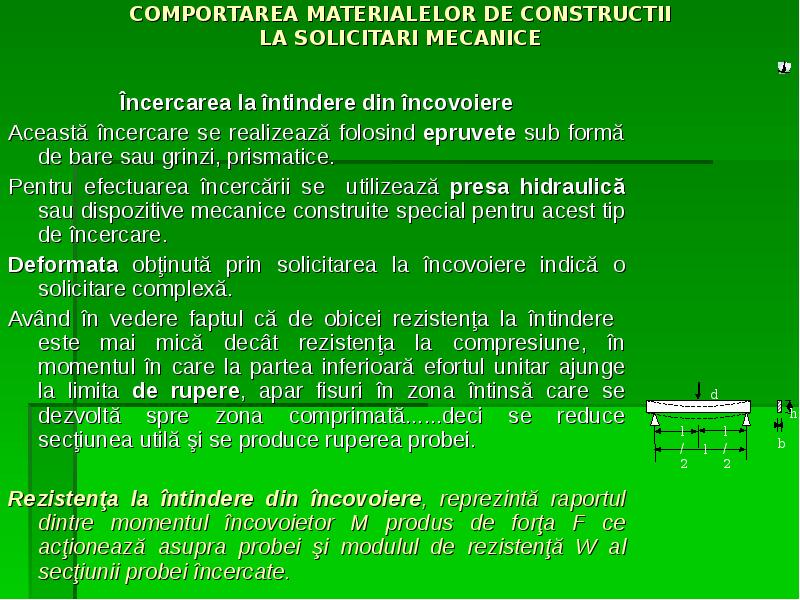 Comportarea materialelor de constructii. La solicitari mecanice