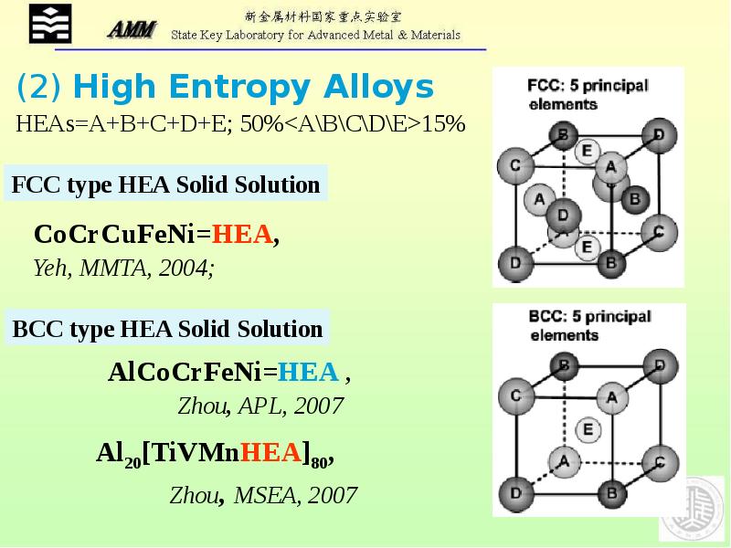 Phase formation rules for high entropy alloys