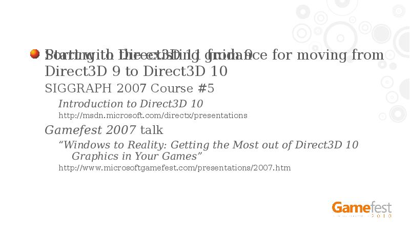 Directx 11. Technology update