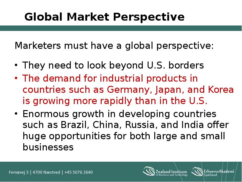 A business marketing perspective