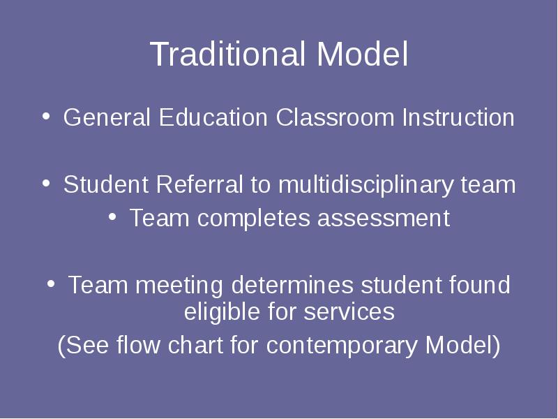 Traditional and Contemporary Models of Assessment